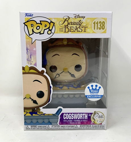 Funko POP! COGSWORTH Beauty & Beast 1138 Vinyl Figure Shop Exclusive ...