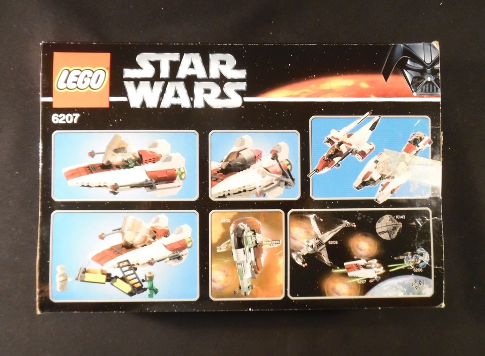 LEGO STAR WARS A-WING FIGHTER #6207 Complete W/ Manual and Box ...