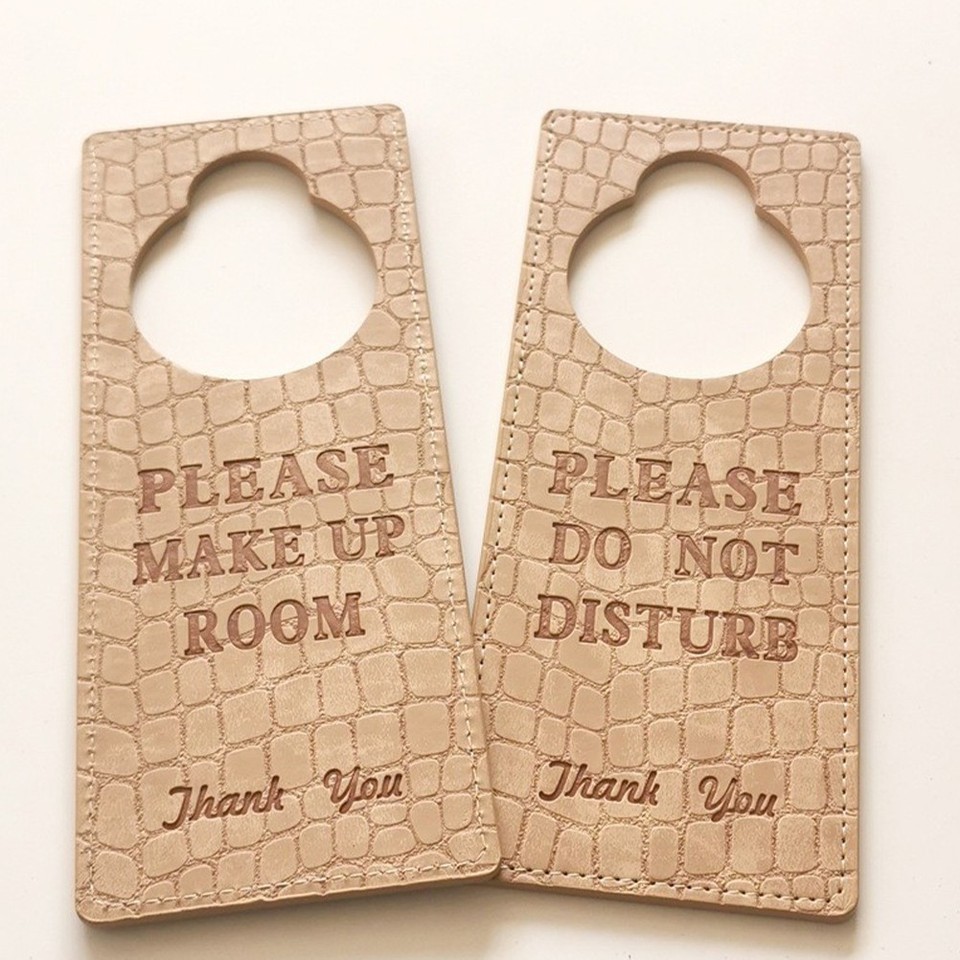 2 Pcs Double-side Door Hanging Sign Sided Not Disturb Signs Hanger ...