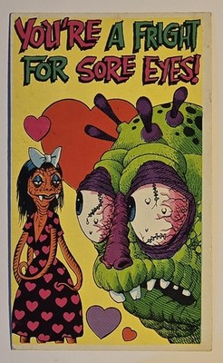 Topps Gum Insult Postcard You're A Fright For Sore Eyes #32 1966 | eBay