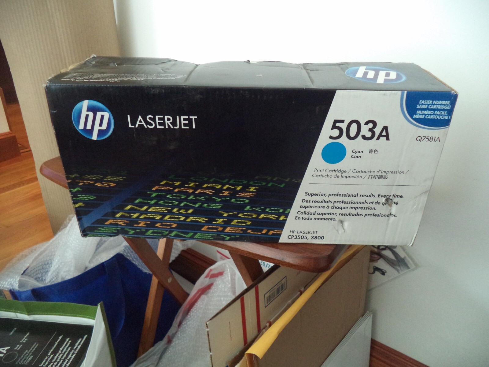 HP 503A Cyan Toner Cartridge (Model: Q7581A) | eBay