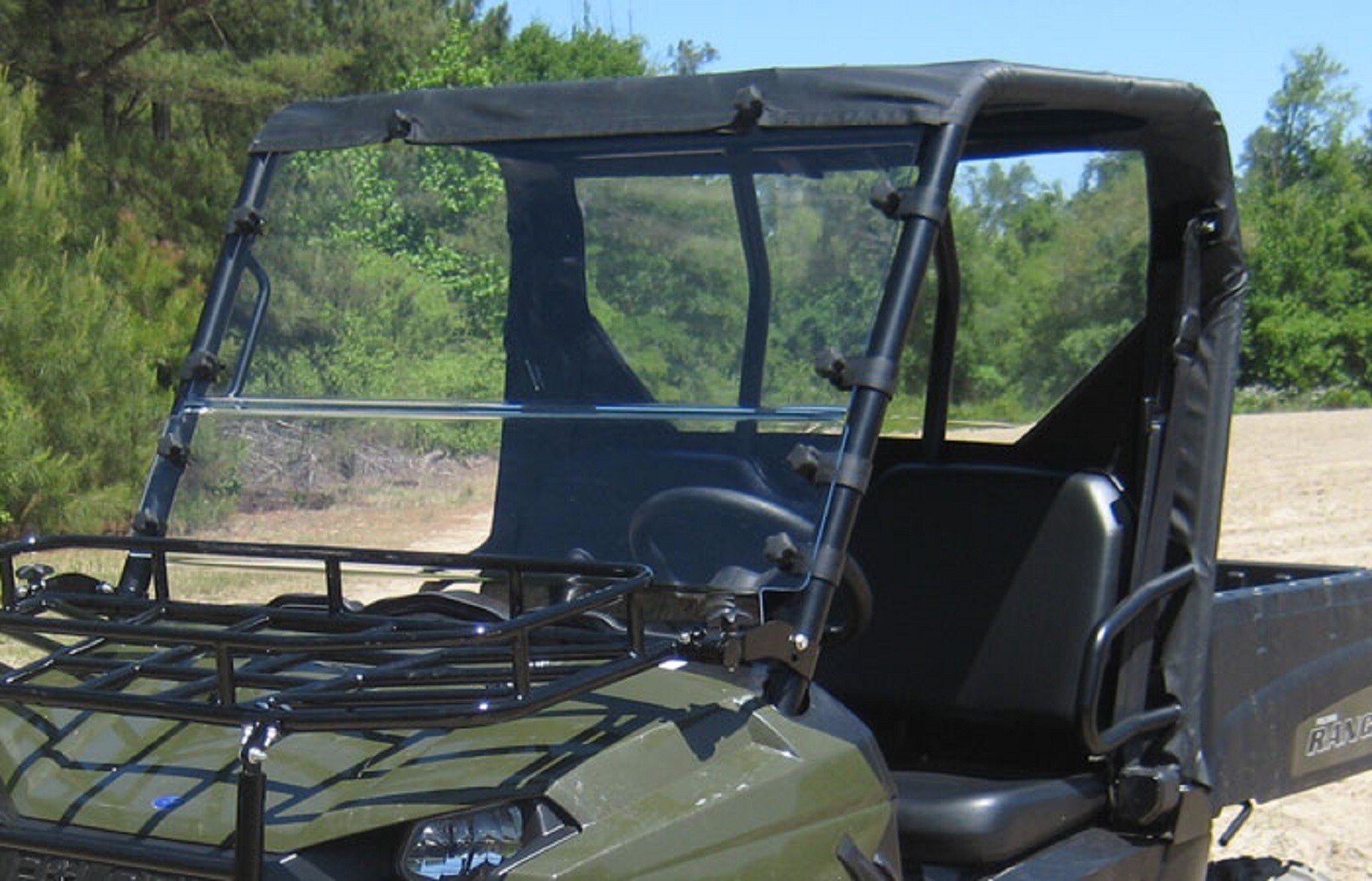 Seizmik 18045 Polaris Ranger Midsize 2010-Up Soft Rear Window w/ Top | eBay