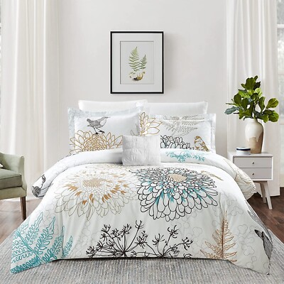 Style Quarters Birds 3 Pcs Comforter Sets 100% Cotton-Queen Size | eBay