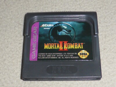 SEGA GAMEGEAR VIDEO GAME MORTAL KOMBAT II 2 CARTRIDGE ONLY GEAR CART ...