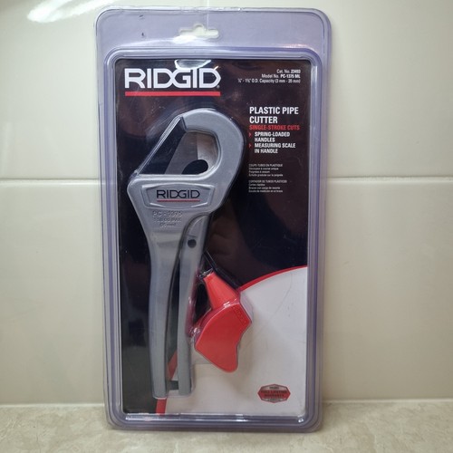 Ridgid Plastic Pipe Cutter 3 - 35mm PC-1375 Spring Loaded Handles 1/8 ...