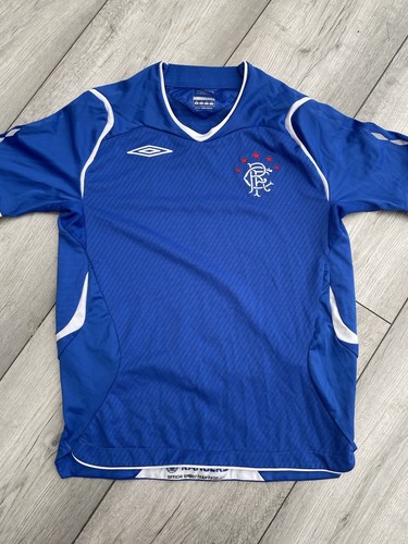 Glasgow Rangers FC Home Shirt 2008 2009 Scotland Football Kids child 9 ...