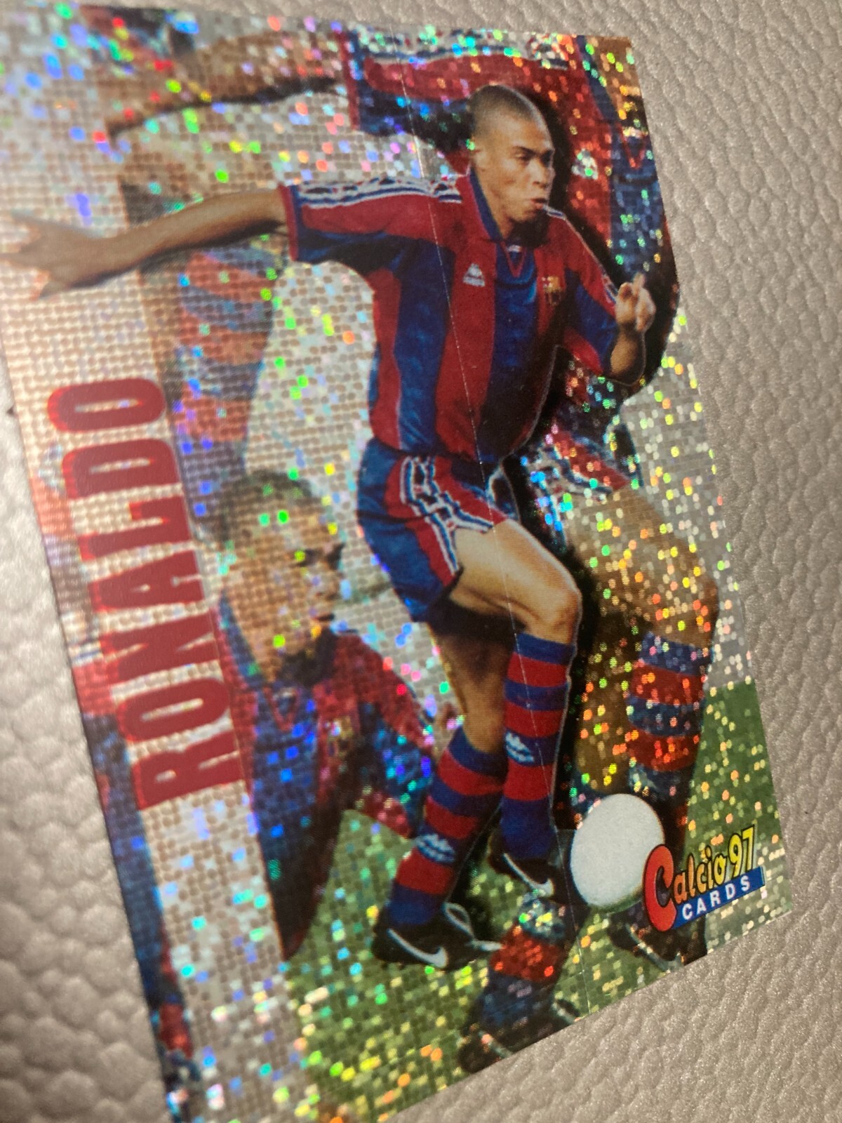 1996-97 Panini Calcio cards 1997 # 123 Eurostars Ronaldo Barcelona Foil ...