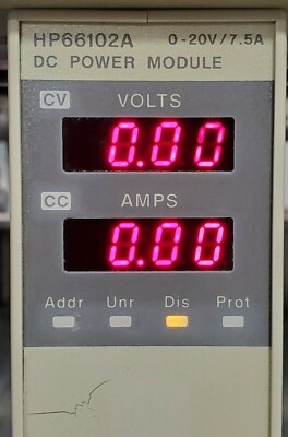 Hewlett Packard HP 66102A DC Power Module 0-20V/7.5A HP - Tested | eBay