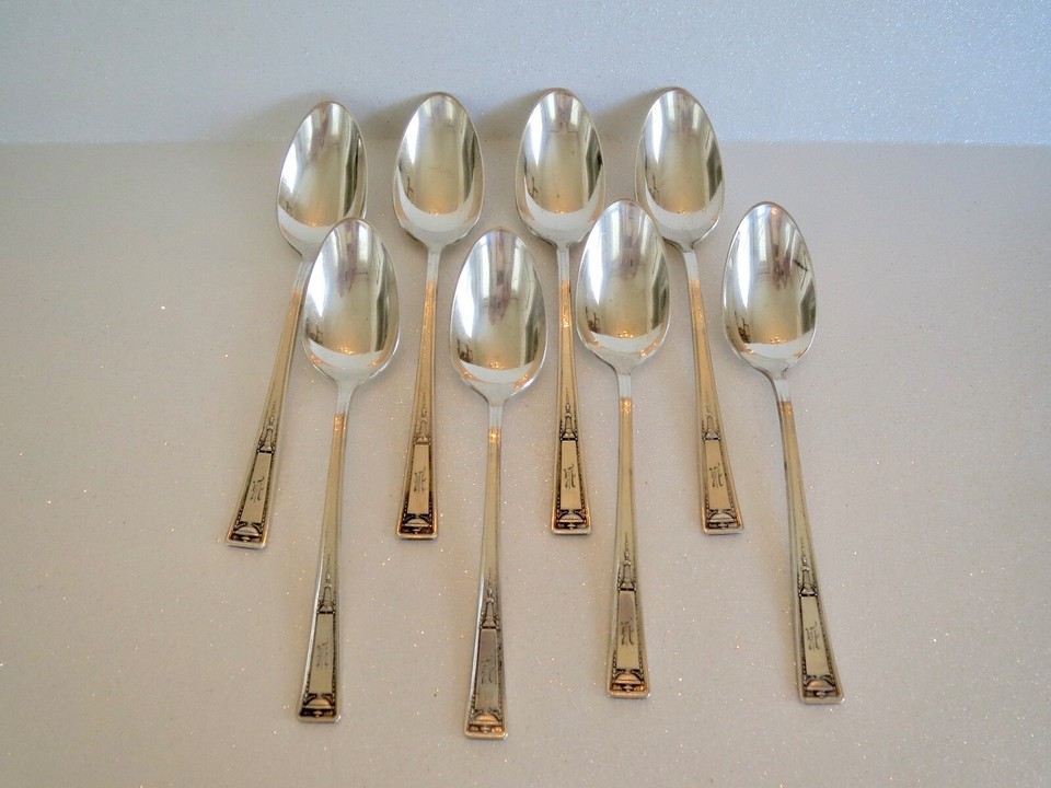 Vintage 1835 R Wallace Buckingham Silverplate Flatware Service for 8 ...