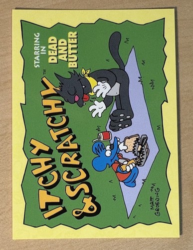 Itchy & Scratchy The Simpsons 1993 Skybox Card #I17, NM-MT, Dead And ...