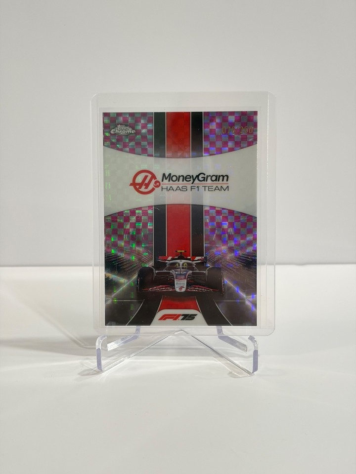 2025 Topps Chrome F1 Moneygram HAAS F1 Team #180 Team Logo Pink /250 | eBay