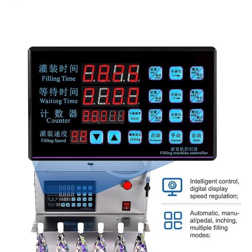 Automatic 6 Heads Hot Liquid Filler Filling Machine High Accuracy Spout ...