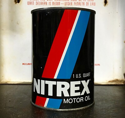 Unopened NOS Nitrex Vintage One Quart Motor Oil Can 5w 40 | eBay