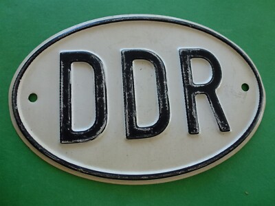 License plate Germany "DDR" East Germany DDR Oval auto German | eBay
