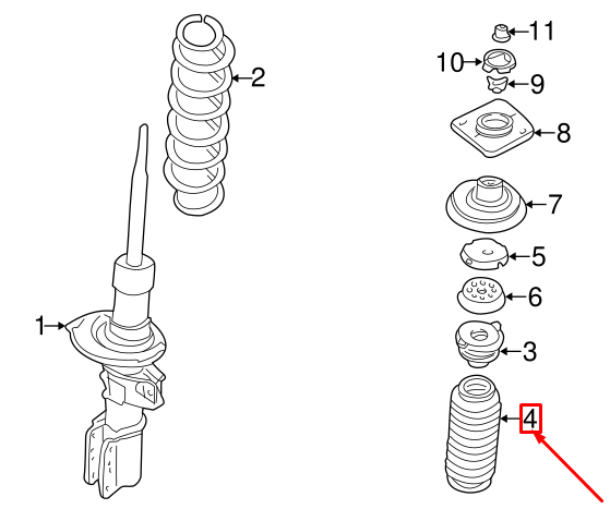 VOLVO S60 MK1 Frontstoßdämpfer Staubmanschette 9140068 NEUES ECHTES ...