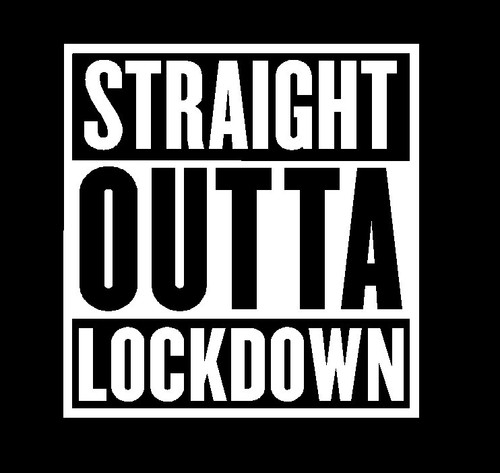 Straight Outta LOCKDOWN VIC Pandemic CORONA Decal Sticker Funny NSW YTB ...