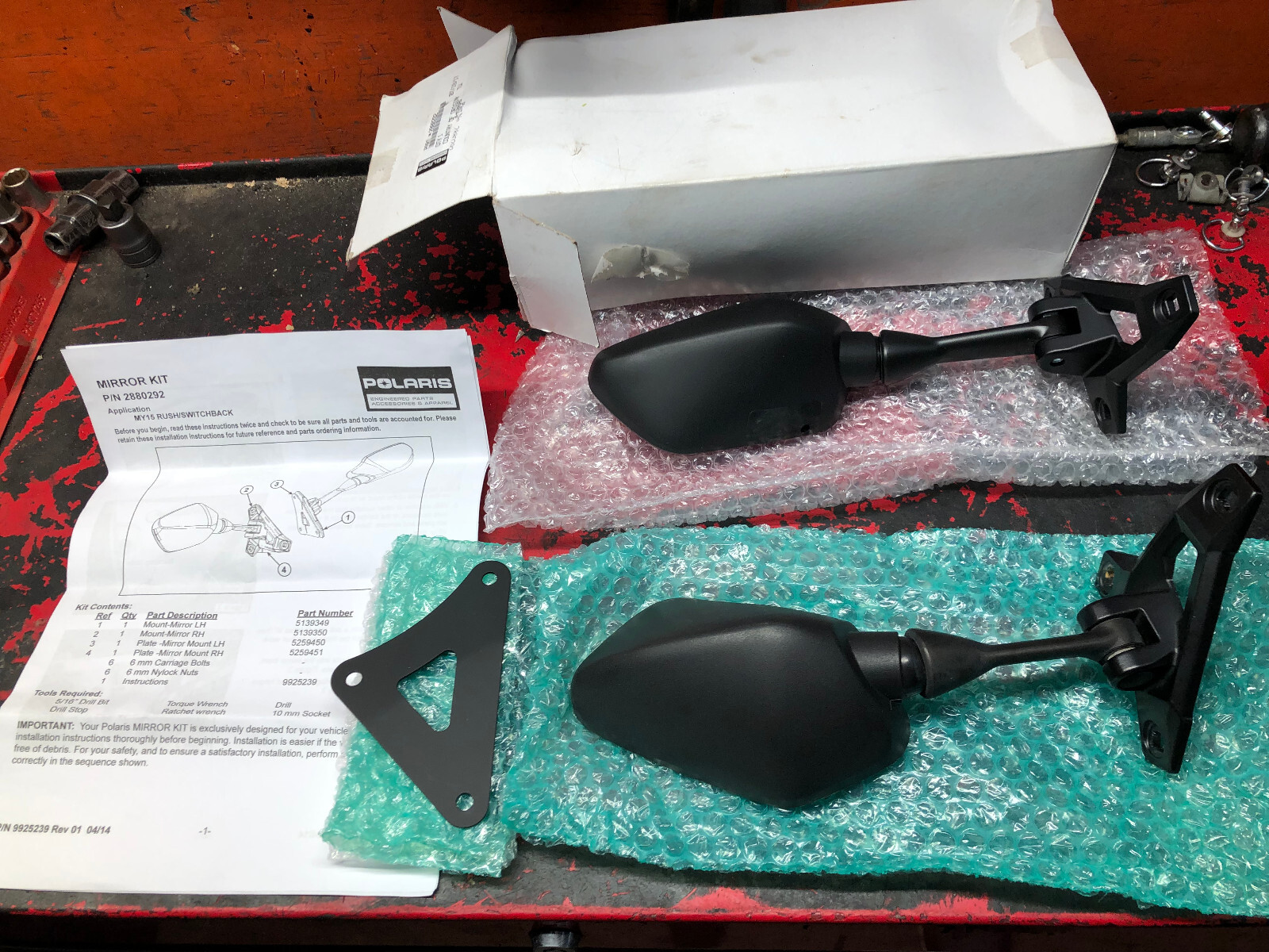 Polaris AXYS Snowmobile Mirrors Black 2880292 OEM for sale online | eBay