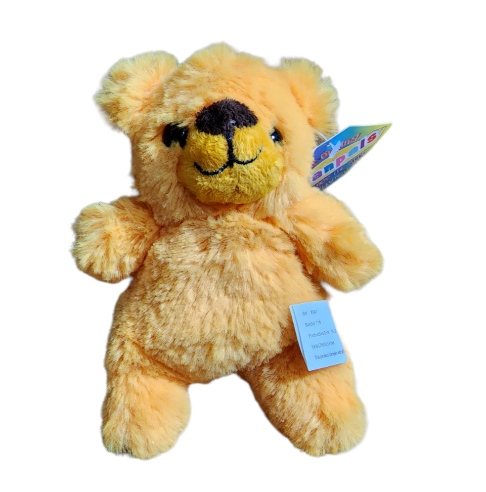 Kellytoy HTF Beanpals NWT Lovey Security Plush Teddy Bear Mix Orange ...