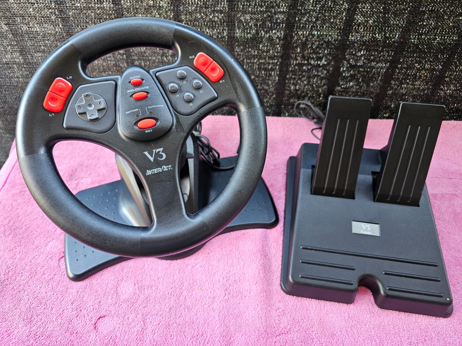 InterAct V3 SV-280 Racing Steering Wheel With Pedal For PC | eBay