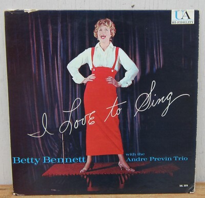 BETTY BENNETT w/ANDRE PREVIN TRIO I Love To Sing ORIGINAL 1959 LP UAL ...
