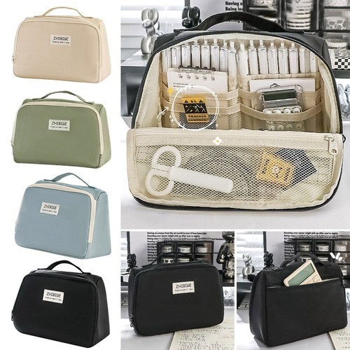 Large-capacity Makeup Bag Multi-function Stationery Storage Bag Student ...