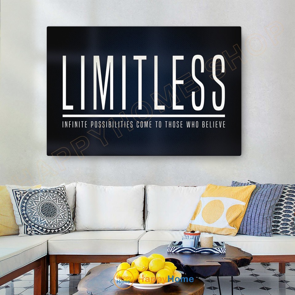 Limitless Definition Wall Art Motivational Poster Inspiration Office Decor -PE03 | eBay