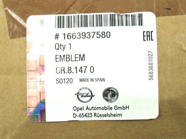 Genuine New VAUXHALL GRIFFIN GRILLE BADGE Logo Emblem Corsa F 2020 ...