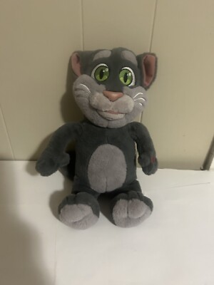 2014 Talking Tom and Friends Talking Gray Cat Plush Interactive | eBay