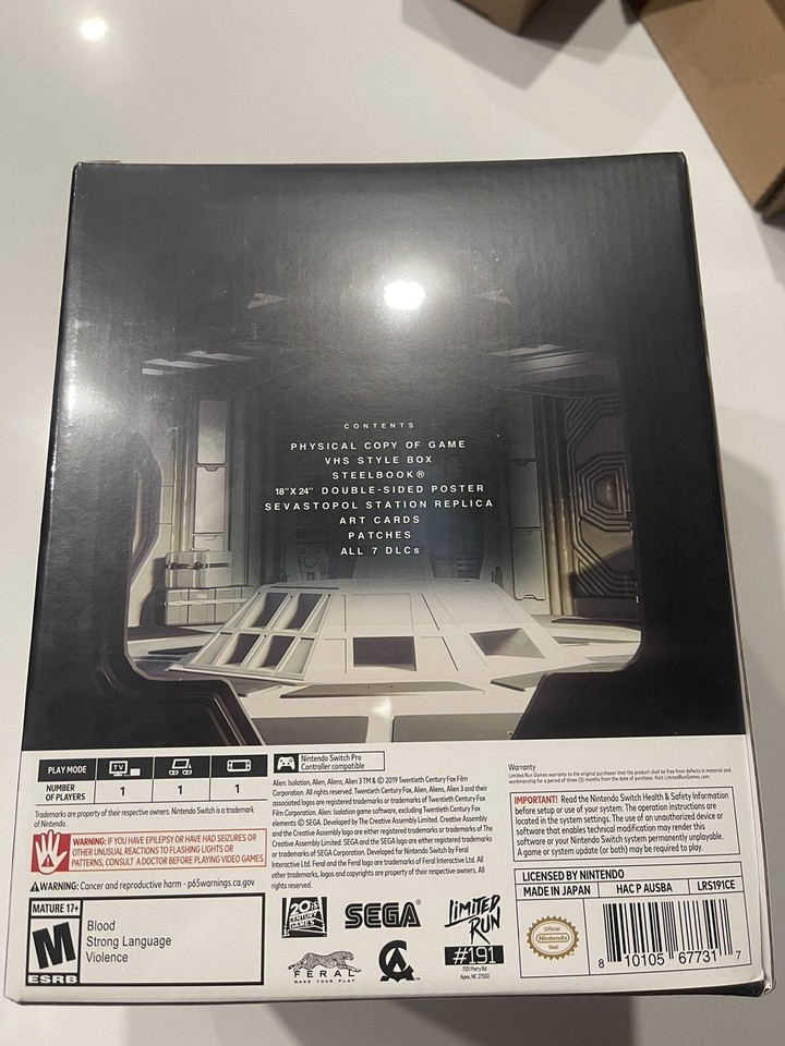 Alien Isolation The Collection Collector's Edition Nintendo Switch | eBay