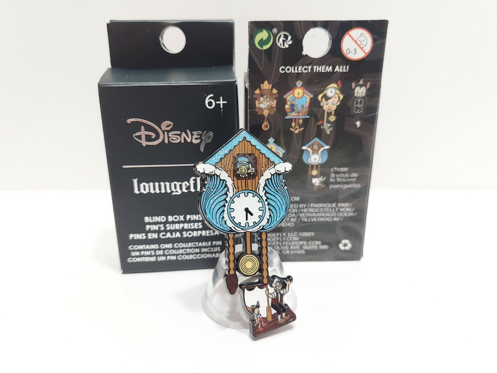 Gepetto Pinocchio CHASE Disney Cuckoo Clock Blind Box Pin Loungefly | eBay