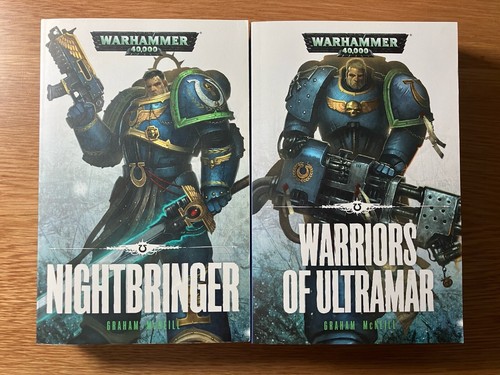 Warhammer Nightbringer & Warriors of Ultramar Ultramarines Novel Series ...