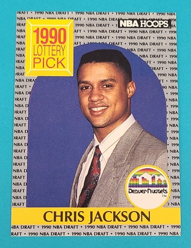 1990-91 Hoops RC #392 Chris Jackson Denver Nuggets BASKETBALL Card H8 ...