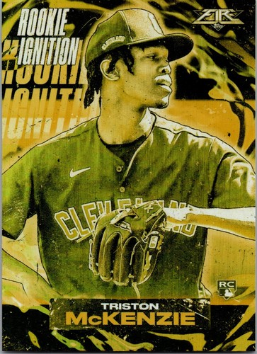 2021 Topps Fire MLB Rookie Ignition Gold Minted Foil Triston McKenzie ...