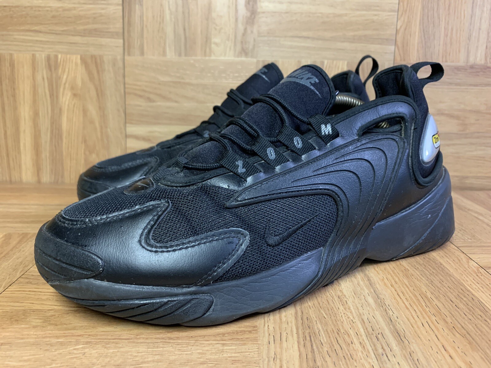 RARE🔥 Nike Zoom 2K Triple Black Blackout Sneakers Sz… - Gem