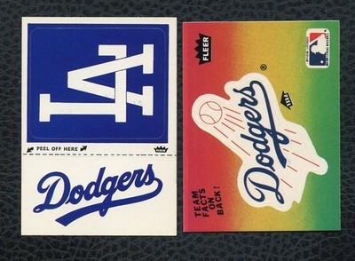 1982 & 1983 MLB TEAM LOGO STICKERS LOS ANGELES DODGERS | eBay