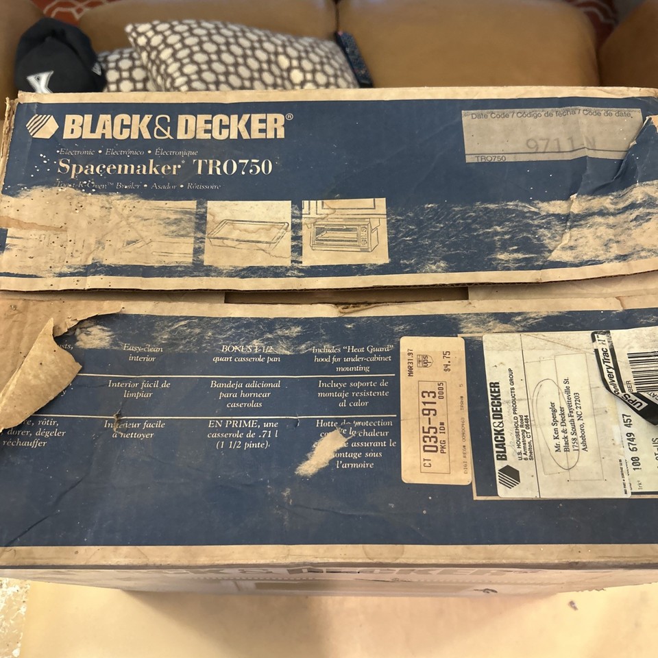 Black & Decker Spacemaker TRO750 Under Cabinet Toaster Oven Broiler New In Box | eBay