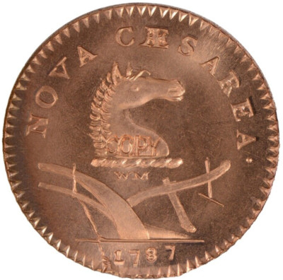 Gallery Mint Museum 1787 New Jersey Colonial Copper Fantasy Coin Token ...