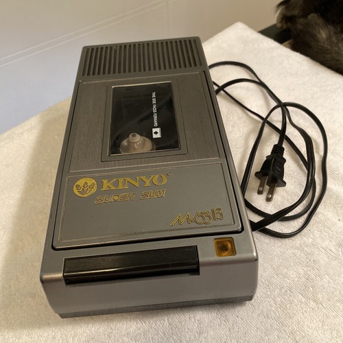 Kinyo Super Slim VHS Video Cassette Rewinder M-63V Tested Works Great ...