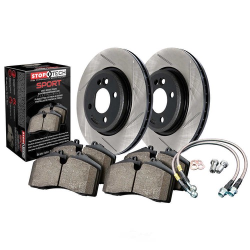 Disc Brake Upgrade Kit-Sport Disc Brake Kits with Slotted Rotors fits ...