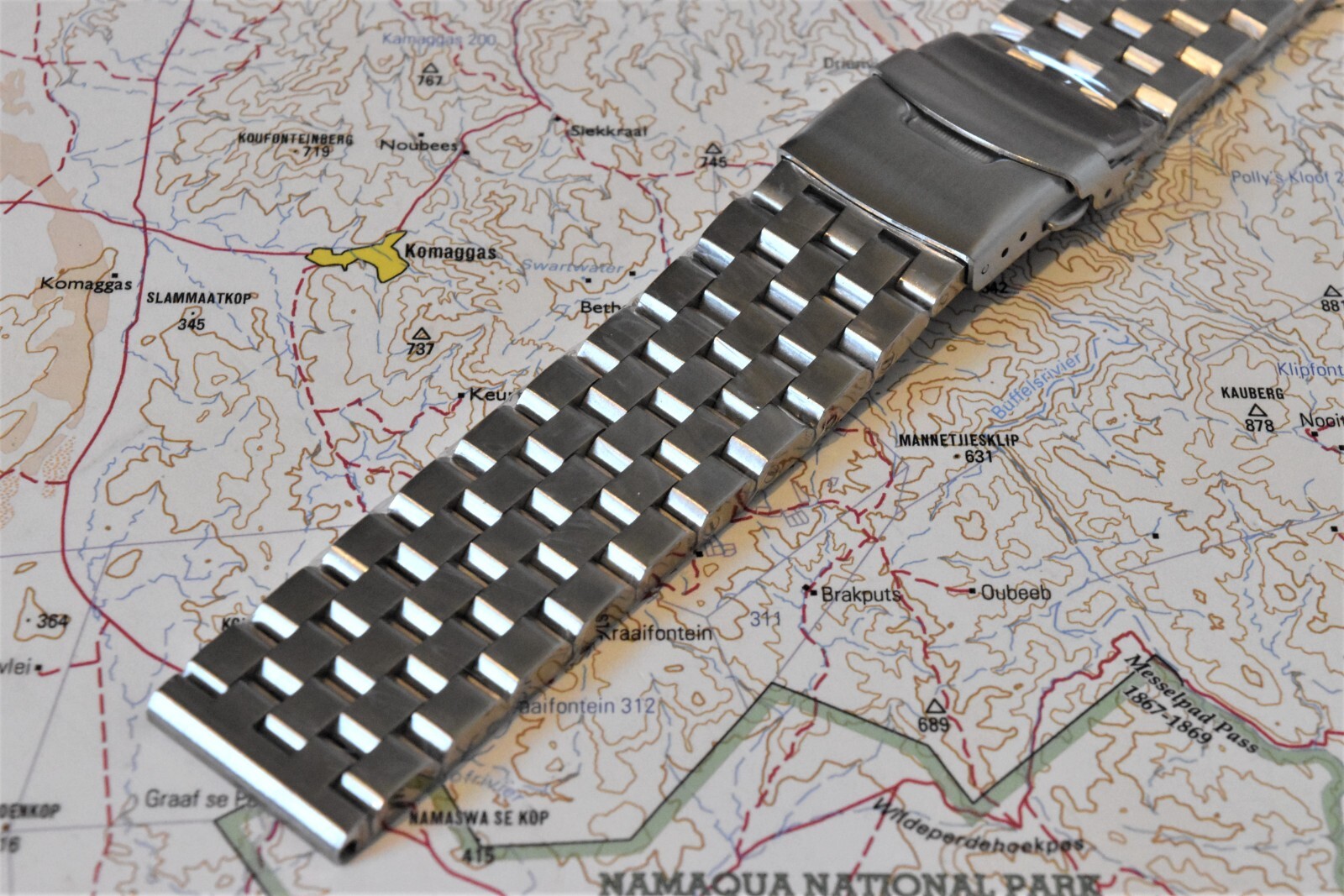 PREMIUM Solid Stainless steel SCREWED 5-Link ENGINEER Watch Bracelet ...