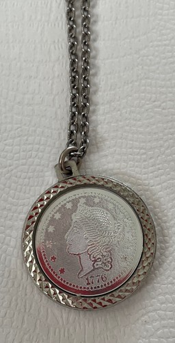 Vintage Bicentennial 1776 Twenty D Coin Pendant Silver Tone Metal | eBay