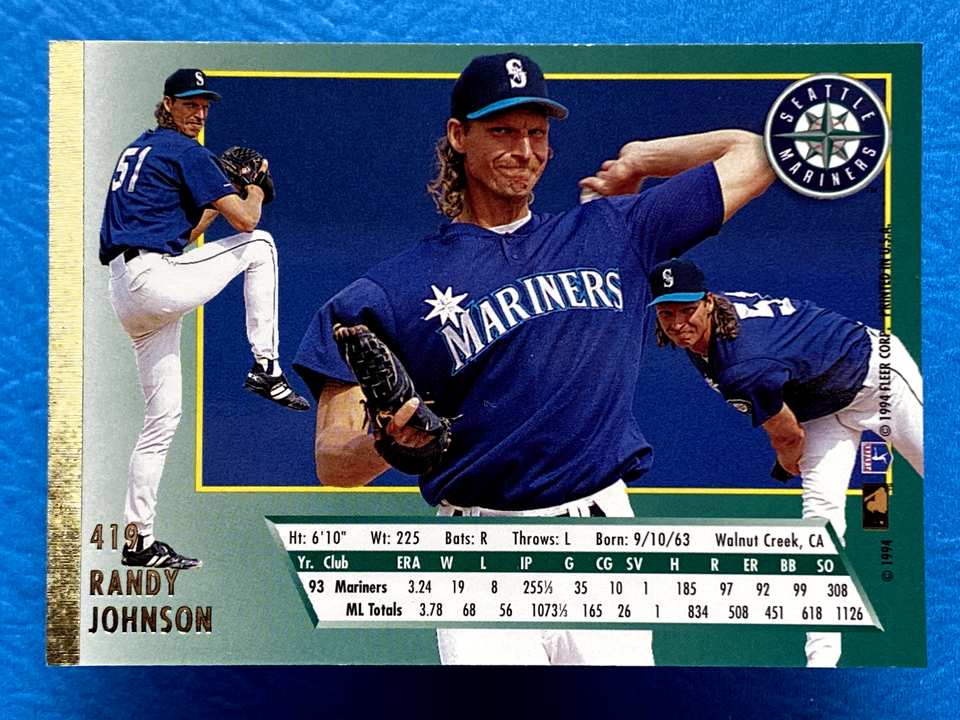 1994 Fleer Ultra Randy Johnson #419 | eBay