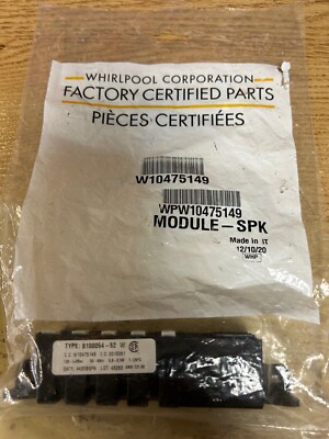 Whirlpool Range Spark Module W10475149 AP6022001 PS11755330 | eBay