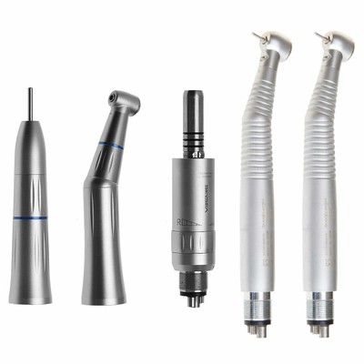 2 Dental Luz LED Turbina + Micromotor Contrangulo Pieza de Mano fit ...