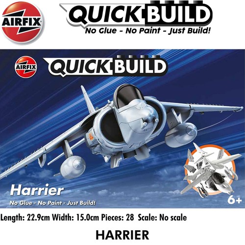 HARRIER Jump Jet Quickbuild push-together model kits no glue/paint ...