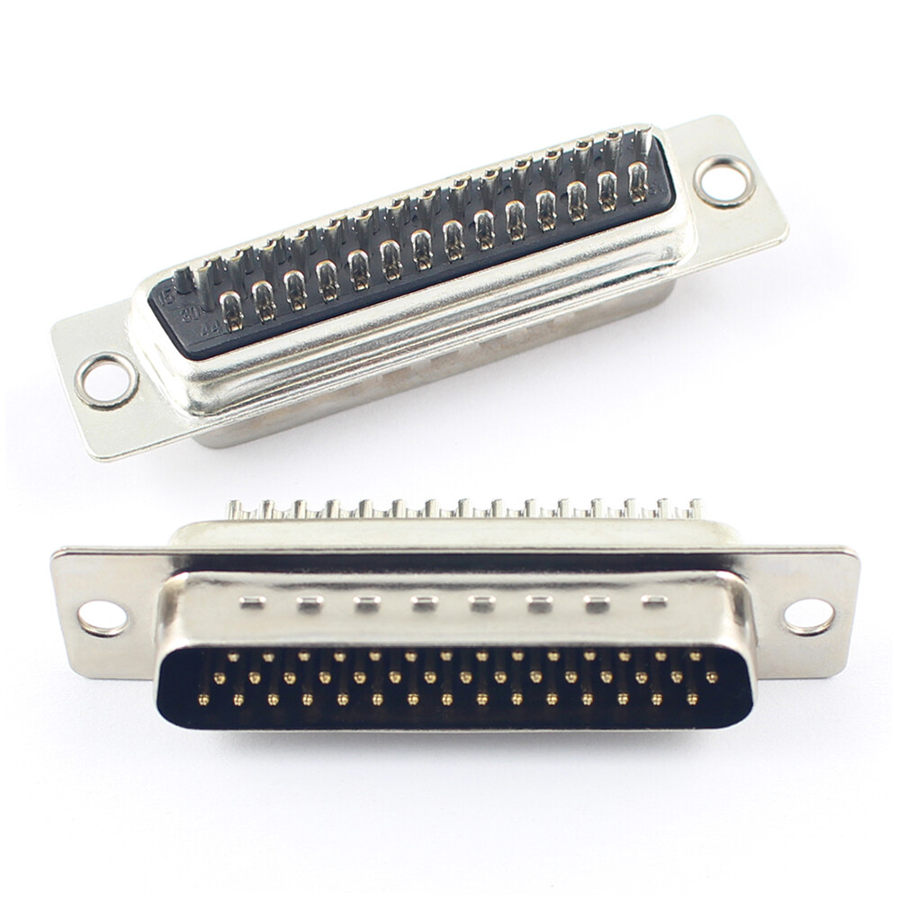 50Pcs HD D-SUB DB44 44 Pin Male Solder Type Straight Adapter Connector ...