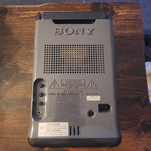 Vintage Sony Mega Watchman FD 510 B&W TV FM/AM Receiver Untested Fix Or ...