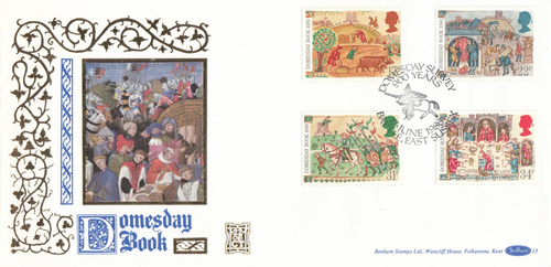 Domesday Book Medieval Life Benham 22Ct GOLD FDC Battle 1986 CLEARANCE ...