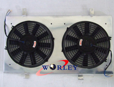 Aluminum Radiator Shroud & Fans FOR Nissan Silvia S14 S15 SR20DET 240 ...