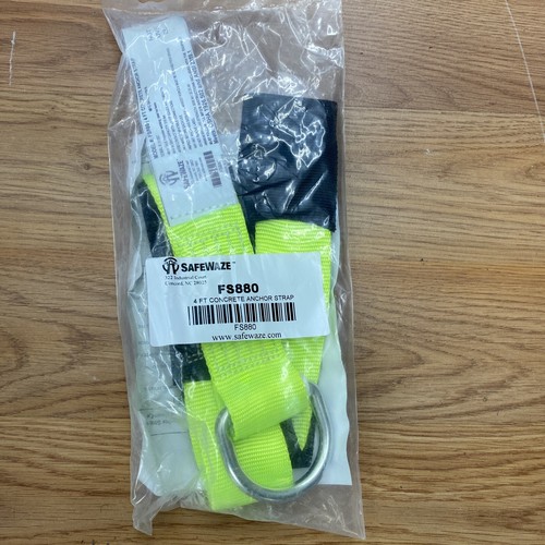 Fall Safe USA FS880 4ft Concrete Anchor Strap D-ring- Flat Eye | eBay